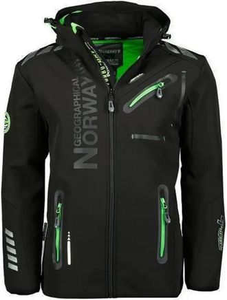 Geographical Norway Softshell-Parka, Schwarz, Herren, Royaute WW1973H, Schwarz, L