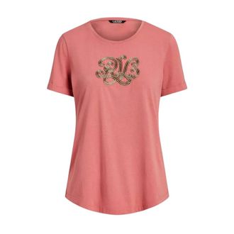 Ralph Lauren Femme, Tops, Rose, Taille: 38 FR T-shirt à encolure ronde