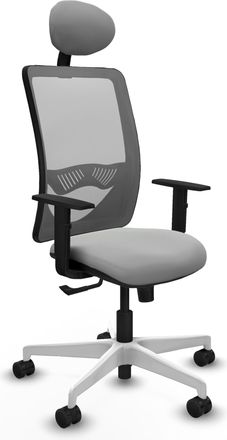 Piqueras y Crespo Armlehnenstuhl Zulema, h&ouml;henverstellbare Lendenwirbelst&uuml;tze und festes Kopfteil, ausgestattet mit 3 Positionen und Schneidschaum. Mit Rollen von 65 mm