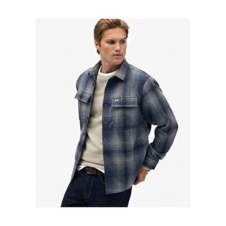 Superdry Chemise Oversize en Laine M&eacute;lang&eacute;e Miller