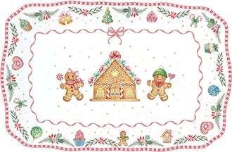 Easy Life SWEC1483 - Sweet Christmas Teller, 35 x 23 cm, rechteckig