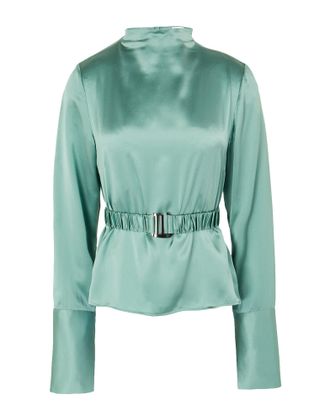 8 by YOOX SILK RUFFLED BLOUSE