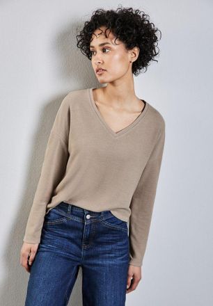 Street One V-Ausschnitt-Pullover mit V-Ausschnitt