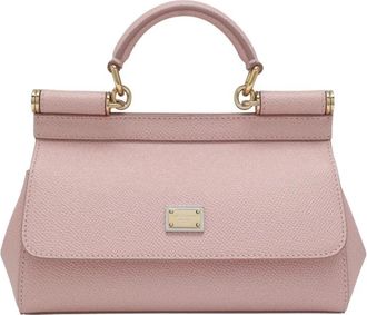 Dolce & Gabbana Femme, Sacs, Rose, Taille: ONE Size Petit Sac &agrave; Main Sicily
