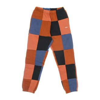 Obey Patchwork Fleece Sweatpants mit Taschen - - Trousers - Herren - Mehrfarbig - XL