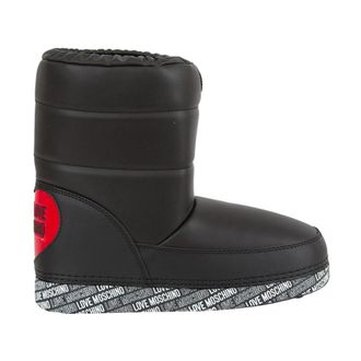 Love Moschino St.Ttod.Daily40 Vitello+Nylon Nero Boot - - Shoes - Damen - Schwarzk - 35 EU