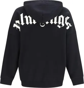 Palm Angels Mens Black Cotton Sweatshirt Clothing