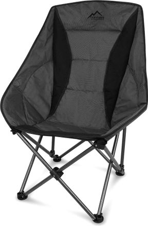 Normani XXL Campingsessel Camping-Comfort-Freizeitstuhl gepolsterter Faltstuhl Moon-Chair mit Tragetasche in unterschiedlichen Farben - bis 150 Kg belastbar F