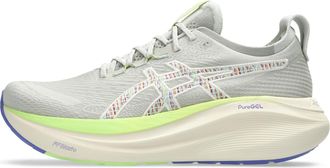 Asics Herren Gel-Nimbus 27 Laufschuhe, Nature Bathing/Lime Green, 44 EU