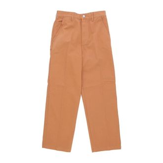 Obey Hohe Taille Braune Zimmermannshose - - Trousers - Damen - Braun - W26