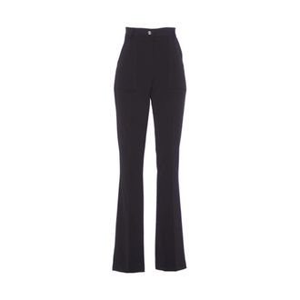 Manila Grace Schlaghose - - Trousers - Damen - Schwarzk - XS