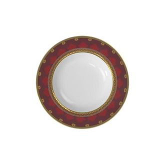 Villeroy & Boch Samarkand Rubin, Suppenteller, Premium Bone Porcelain, 24 cm, Füllmeng 334 ml, spülmasinenfest