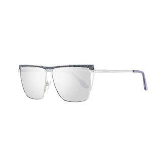 Guess Silberne Trapez-Sonnenbrille mit verspiegelten Gl&auml;sern - - Accessories - Damen - Grau - ONE SIZE