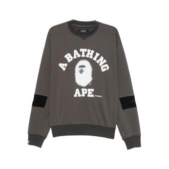 A Bathing Ape Crew Neck Sweatshirt - - Sweatshirts & Hoodies - Herren - Grau - L