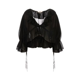 Chlo&eacute; Damen, Blusen & Hemden, Schwarzk, 2XSGr&ouml;&szlig;e