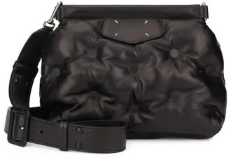 Maison Margiela Womens Shoulder Bag Glam Slam Black Calfskin
