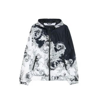 Versace Jeans Couture Baroque-print Hooded Jacket