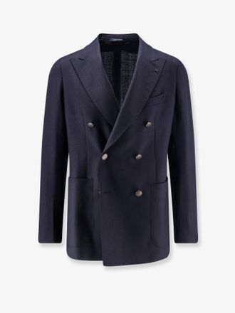 Tagliatore Double-breasted virgin wool blazer - TAGLIATORE - gender_Man