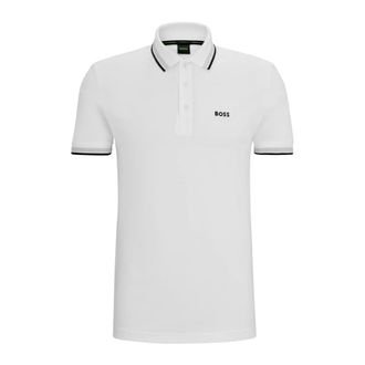 HUGO BOSS Homme, Tops, Blanc, Taille: XS Polo &agrave; Logo Contrastant Mod&egrave;le Paddy
