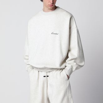 Fear of God Crewneck-Sweatshirt Signature SS26 aus Fleece in Oatmeal Heather
