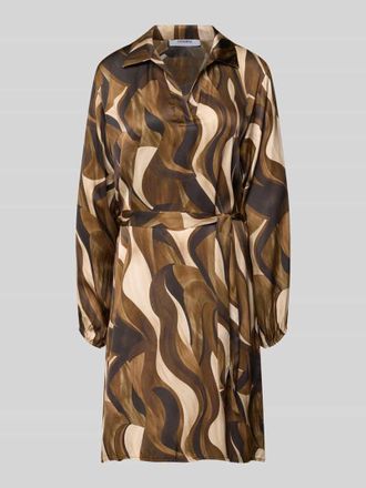 Zabaione Minikleid aus Viskose mit Bindeg&uuml;rtel Modell Be44atricee