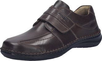 Josef Seibel Herren Kletthalbschuhe New Anvers 02,Weite K (Extra weit),Wechselfußbett,Klettschuhe,Strassenschuhe,Sneaker,Tabak,48 EU