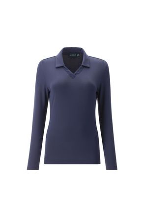 Chervo 65551-599 Annamaria Poloshirt Damen Blue/Navy Gr&ouml;&szlig;e 18
