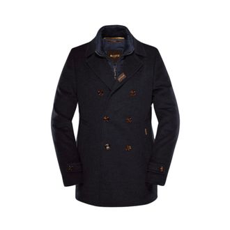 Moorer Homme, Manteaux, Bleu, Taille: 3XL Peacoat matelass&eacute; &agrave; double boutonnage