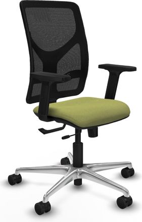 Piqueras y Crespo B&uuml;rostuhl mit 2D-Armlehnen, h&ouml;henverstellbare Lendenwirbelst&uuml;tze, ausgestattet mit Synchron/Translack und Schneideschaum, mit Rollen von 65 mm, Nylon,