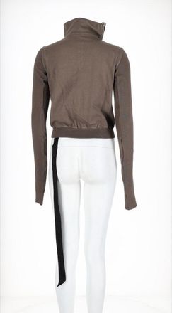 Rick Owens Asymmetric Zip Sweatshirt - Charcoal