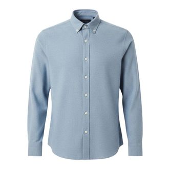 Sunspel Button Down Flanellhemd - - Shirts - Herren - Blau - M