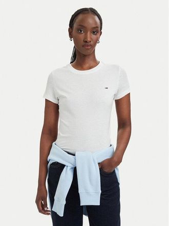 Tommy Jeans T-Shirt-Set DW0DW21366 Wei&szlig; Slim Fit