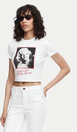 Guess T-Shirt W6YI64 K6710 Wei&szlig; Regular Fit