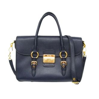 Miu Miu Pre-owned Madras Handbag - Femme - Pre-owned - Bleu - Taille: ONE Size