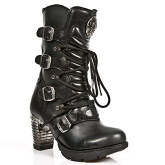New Rock Femme M.TR003-S1 Richelieus, Noir (Black 001), 38 EU
