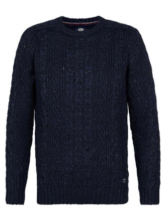 Petrol Industries Groß gestrickter Pullover Medford Herren - Blau