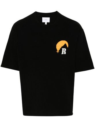 Rhude t-shirt Moonlight en maille - Noir