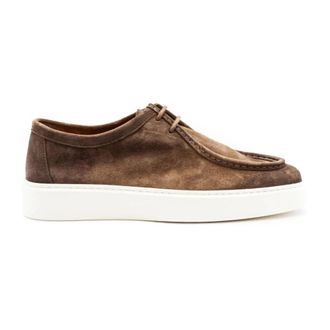 Doucal's Homme, Chaussures, Brun, Taille: 44 EU Suede Lace-up Baskets