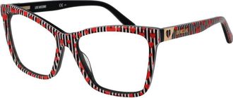 Love Moschino Gestreifte Herzbrille