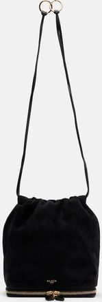 Alaia Ala&iuml;a Bucket Bag Le Pochon aus Veloursleder