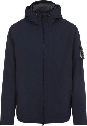 Stone Island Homme, Sport, Bleu, Taille: 2XL Veste Rembourr&eacute;e Avec Membrane Imperm&eacute;able et Coupe-Vent