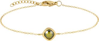 Tamaris Bracelet - Elegantes Armband aus poliertem Edelstahl - IP Gold - Ankerkette verstellbar bis 21 cm - wasserfest & hautfreundlich