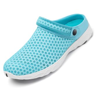 Saguaro Hausschuhe Herren Sommer Outdoor Pantoletten Atmungsaktiv Damenhausschuh Clogs Hellblau 42