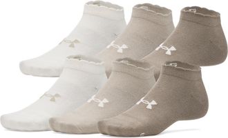 Under Armour Essential Low Socken, 6er-Pack, (200) Taupe Dusk/Taupe Dusk/Stone, Large