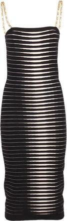 Elisabetta Franchi Femme, Robes, Noir, Taille: 42 FR Abito di Maglia