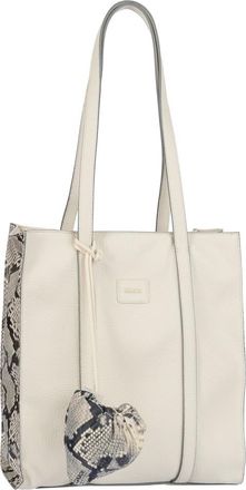 Gabor Shopper GABOR Elfie Luxe, Damen, Gr. B/H/T: 29,5cm x 33cm x 10cm, snake beige, Polyurethan, Schlangenoptik, gemustert, Taschen Shopper, schwarz genarb