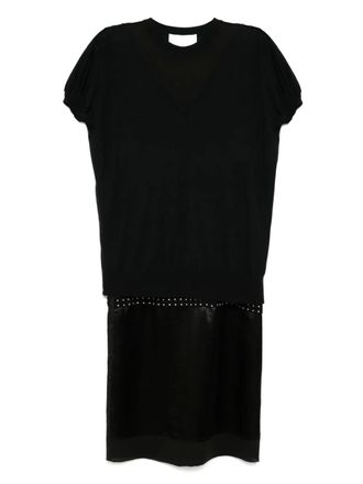 3.1 Phillip Lim robe à broderies - Noir