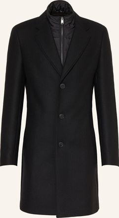 HUGO BOSS Wollmantel Hyde Mit Herausnehmbarer Blende schwarz