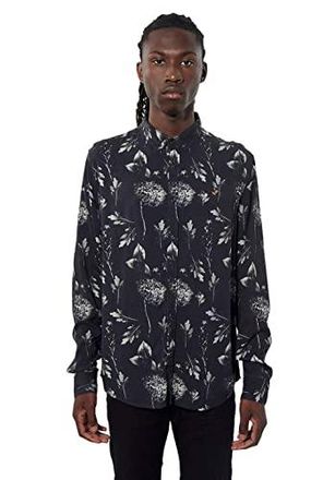 Kaporal Chemise Fleurie Noire Homme - Timmy - 2XL - Noir