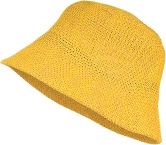 styleBREAKER Hut Fischerhut aus Papierstroh - Knautschhut